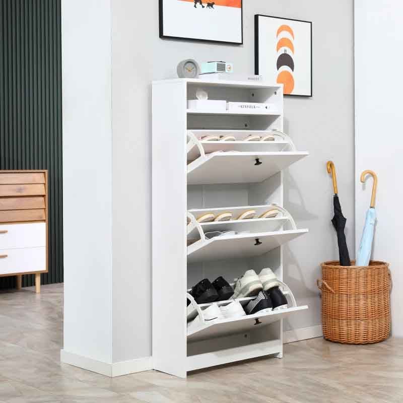 Shoe rack with drawers store